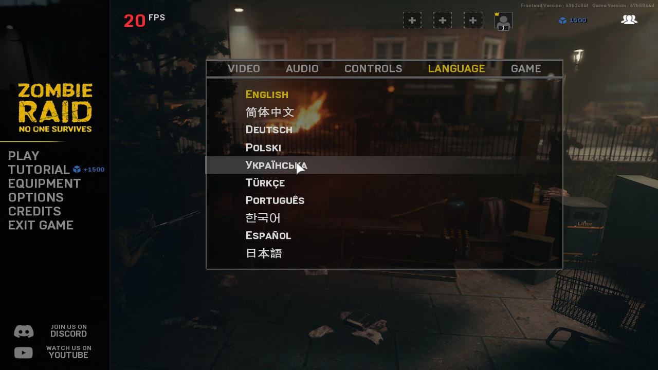 Каталог української локалізації ігор | ZOMBIE RAID: No One Survives українською